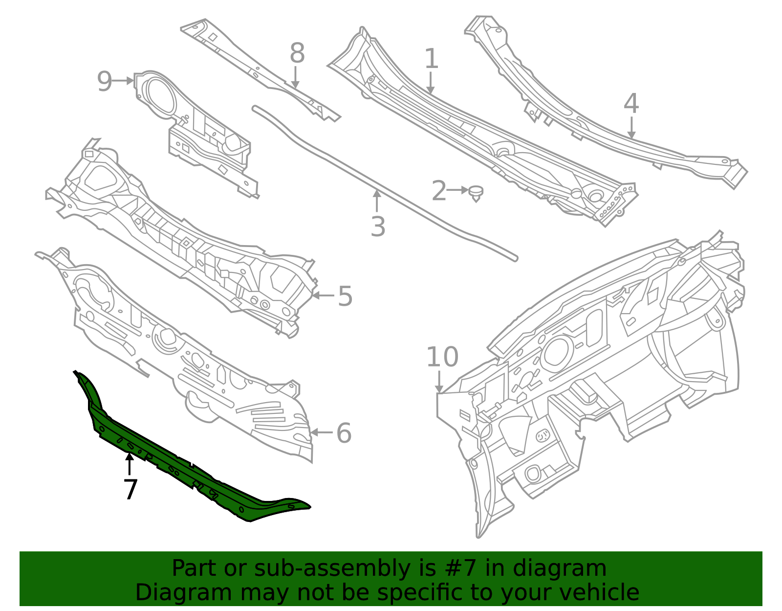 2020-2025 Nissan Sentra Lower Cross-Member F7402-6LBMA | Sullivan ...