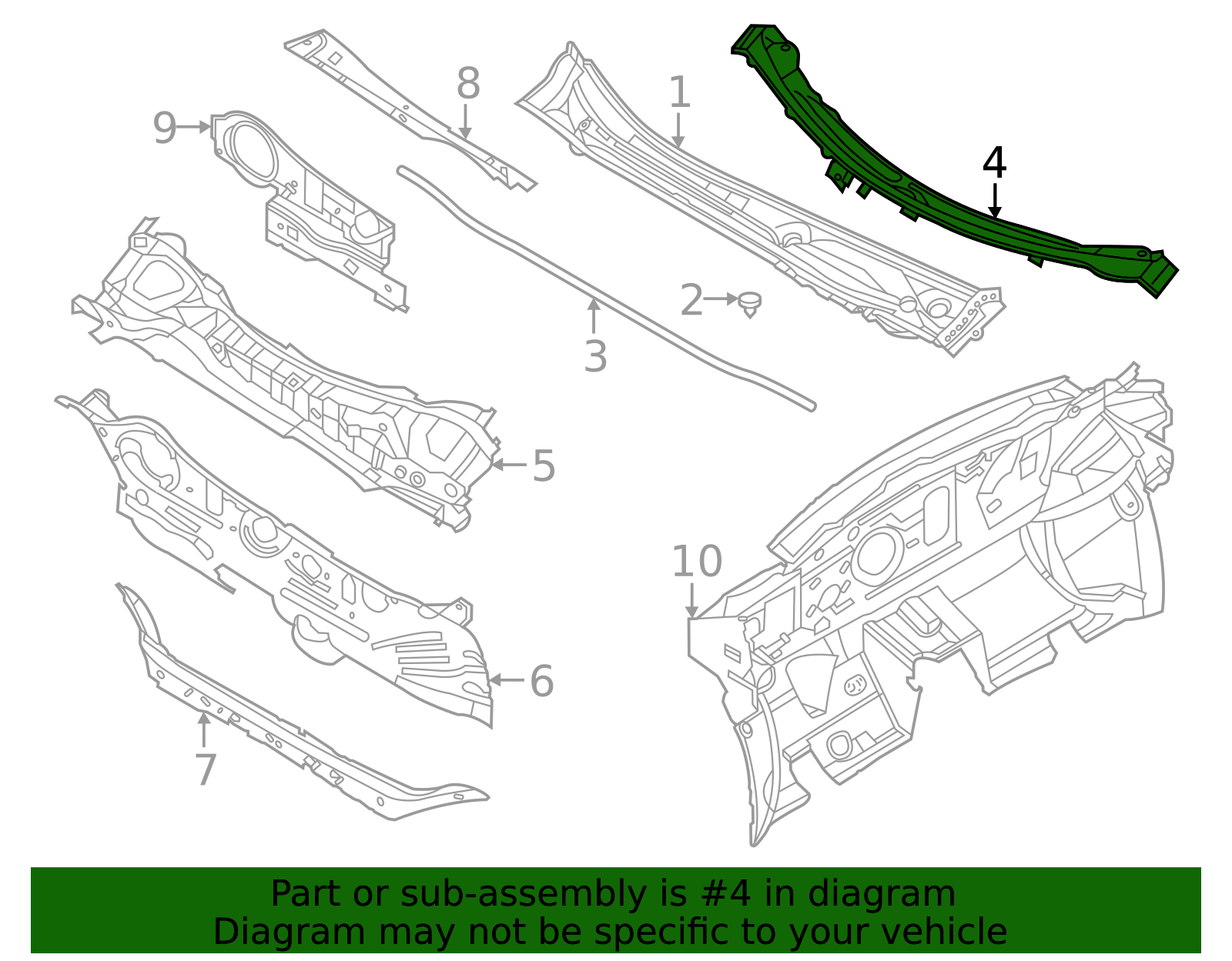 2020-2024 Nissan Sentra Cowl Top Panel F6300-6LBMA | Temecula Nissan Parts