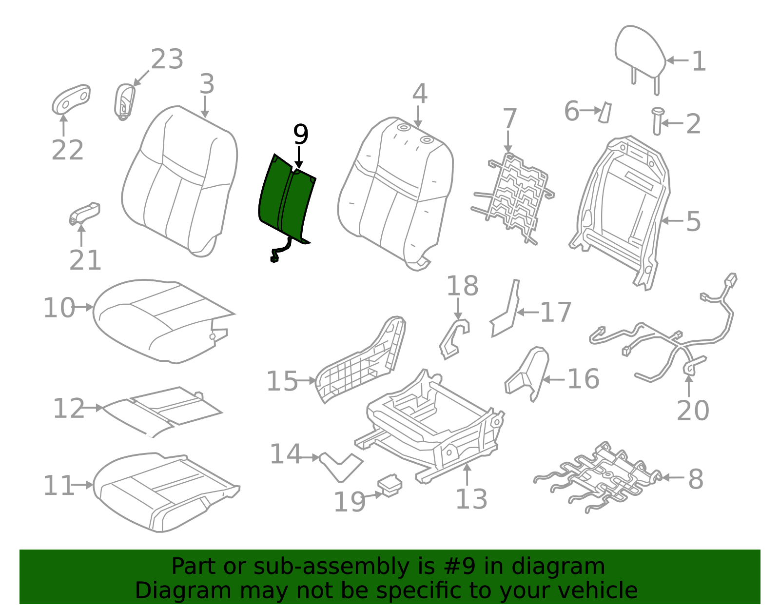 2017-2023 Nissan Support Panel 87643-4BU0A | QuirkParts