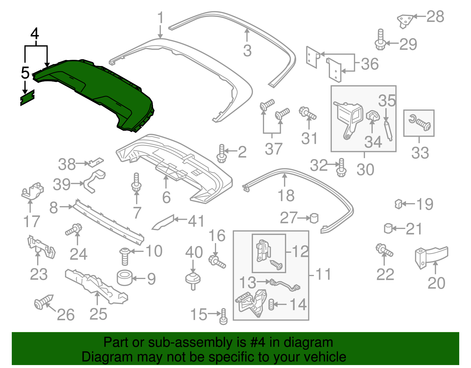 2010-2012 Audi Convertible Top Tonneau Cover 8F0-871-993-B-1CR ...