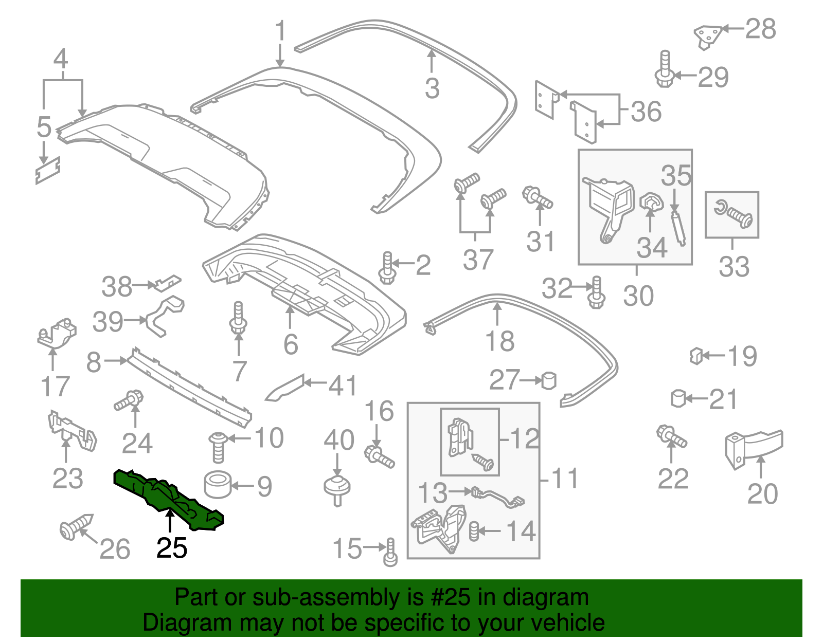 8F0-825-823-G - Convertible Top Stowage Compartment Latch 2010-2017 ...