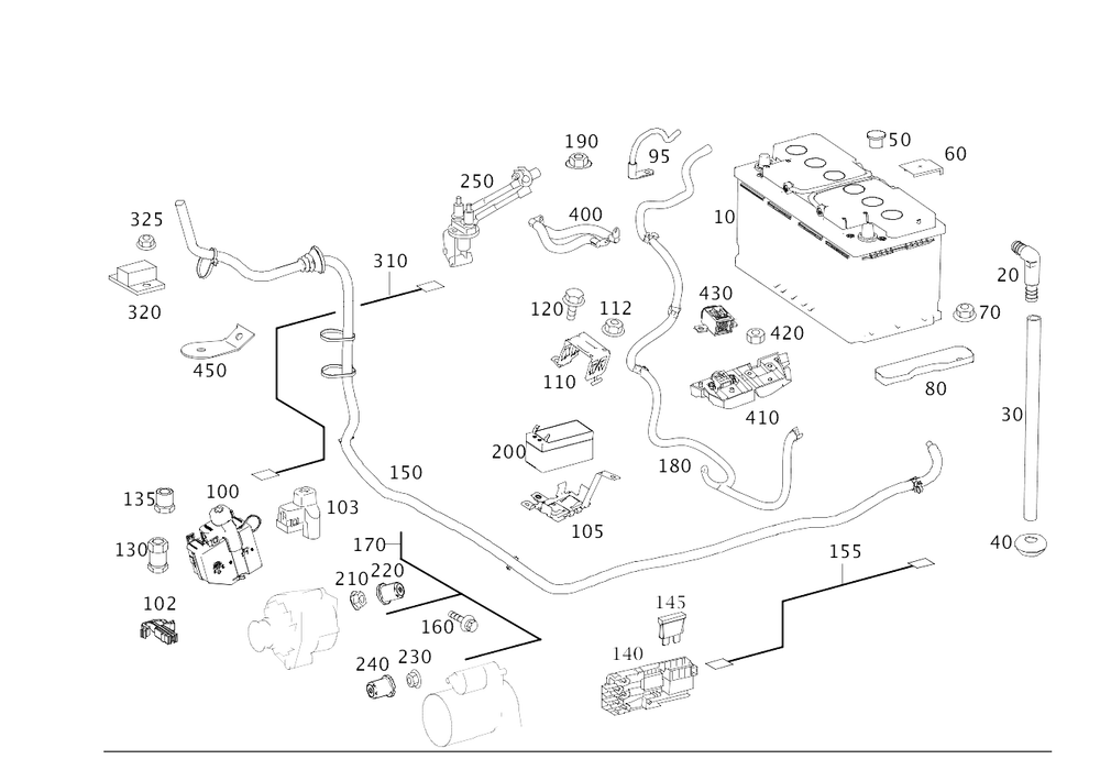 2003-2012 Mercedes-Benz Fuse Box 164-540-03-50 | Benz Parts Online