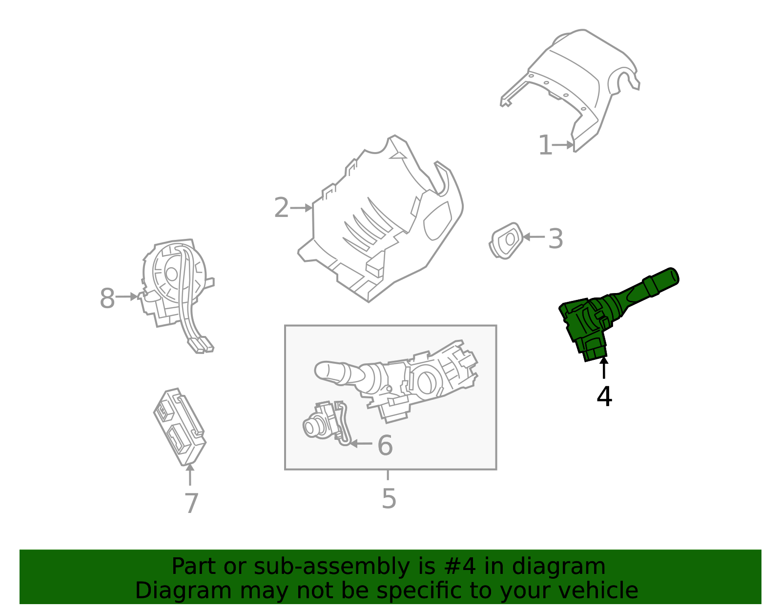 84652-12B20 - High-Quality Windshield Wiper Switch for 2012 Lexus ...