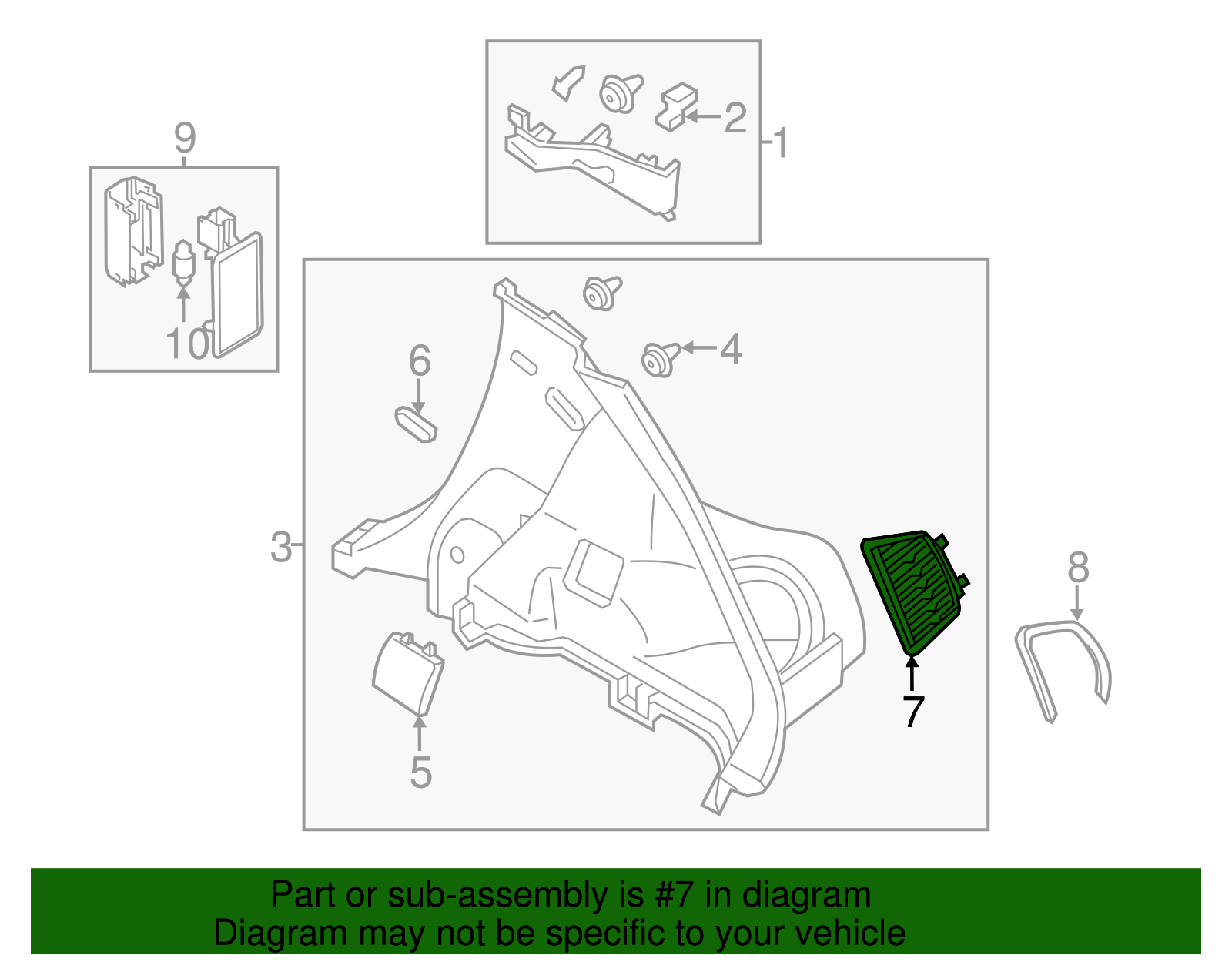 2011-2017 Nissan Juke Air Outlet 82990-1KA0A | Nissan Parts OEM