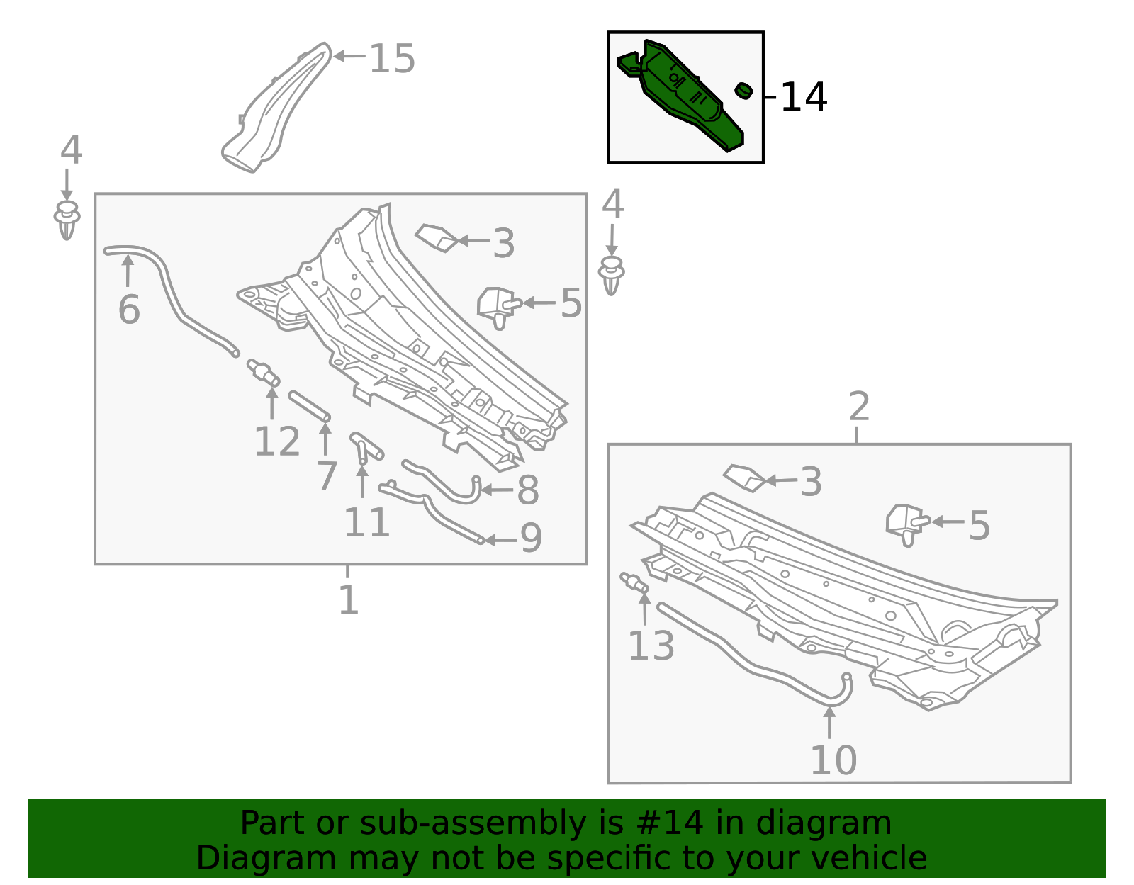 GBEF-50-7P0 - 2018-2021 Mazda 6 - Grille Cover | Mazda Part Direct