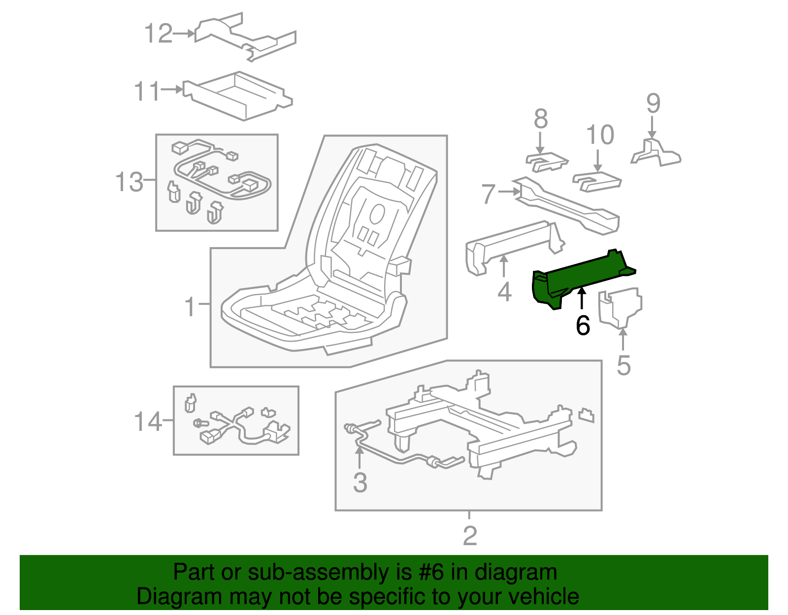 81278-SWA-A21ZC - 2007-2011 Honda CR-V - Cover R Riser (Inner) *YR327L ...
