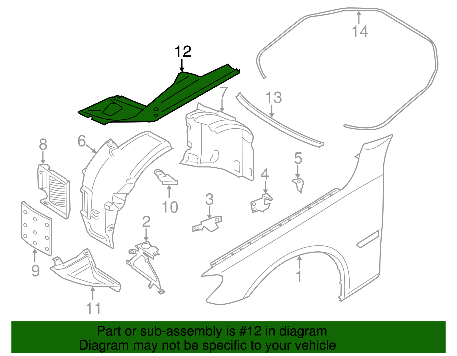 51767019801 - 2009-2015 BMW Cover (51-76-7-019-801) | BMW of South ...