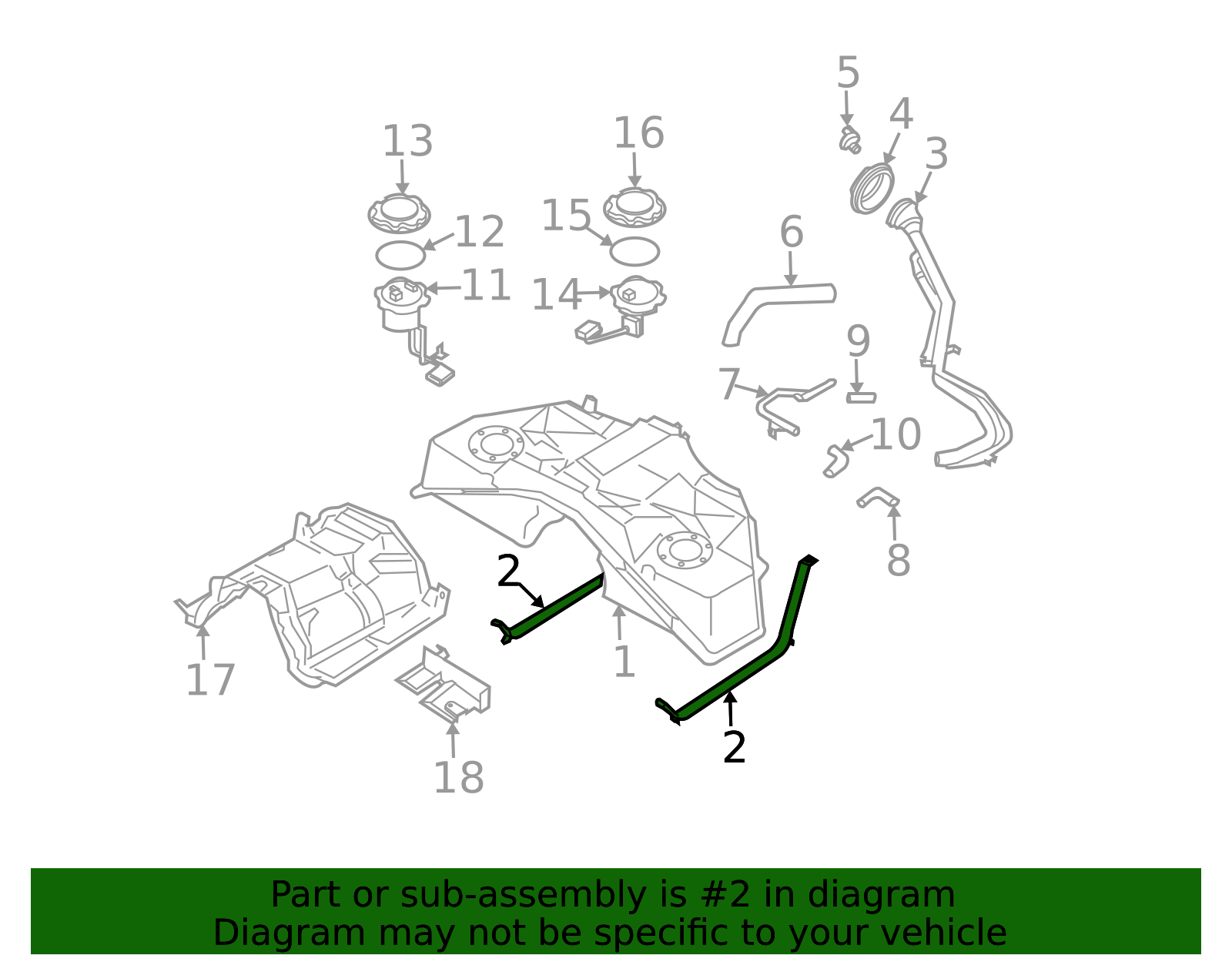 17406-AL500 - High-Quality Fuel Tank Strap for 2003-2009 Nissan 350Z ...