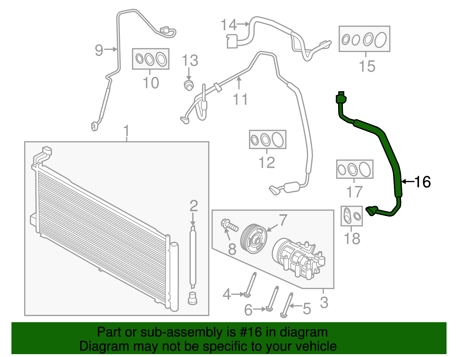 2018-2022 Ford EcoSport Discharge Hose GN1Z-19867-M | TascaParts.com