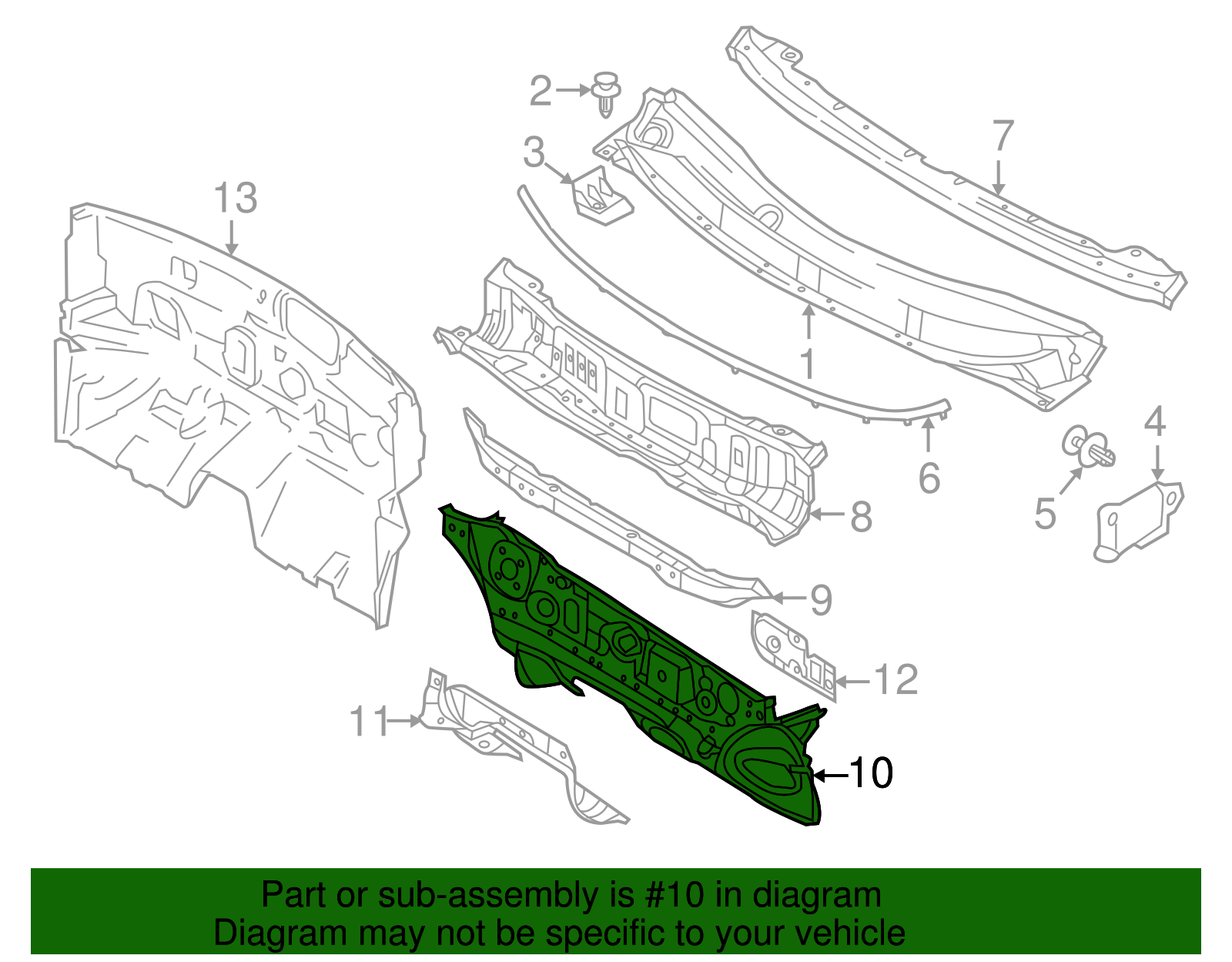 2012-2019 Nissan Lower Dash Panel F7300-3ANMA | Temecula Nissan Parts
