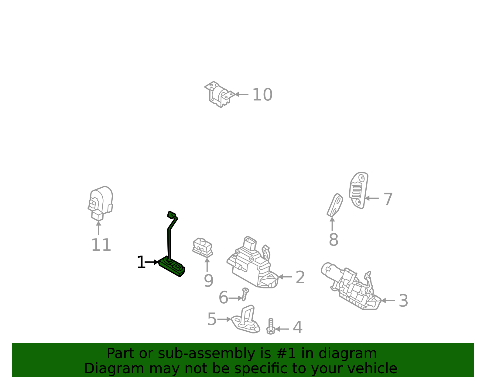 81820-P2000 - Lock Handle 2021-2025 Kia Sorento | Kia.Parts Store