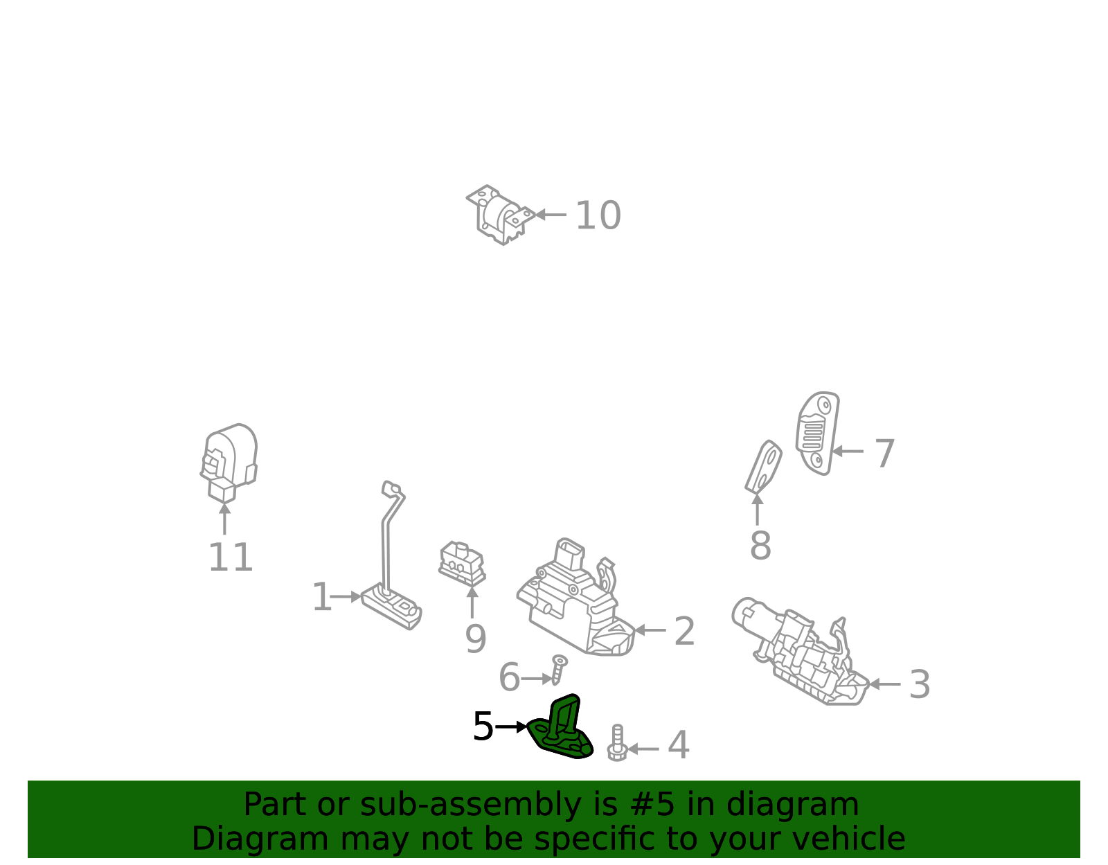 81810-S1010 - Lift-Gate Lock Striker Plate 2020-2025 Kia | Kia.Parts Store