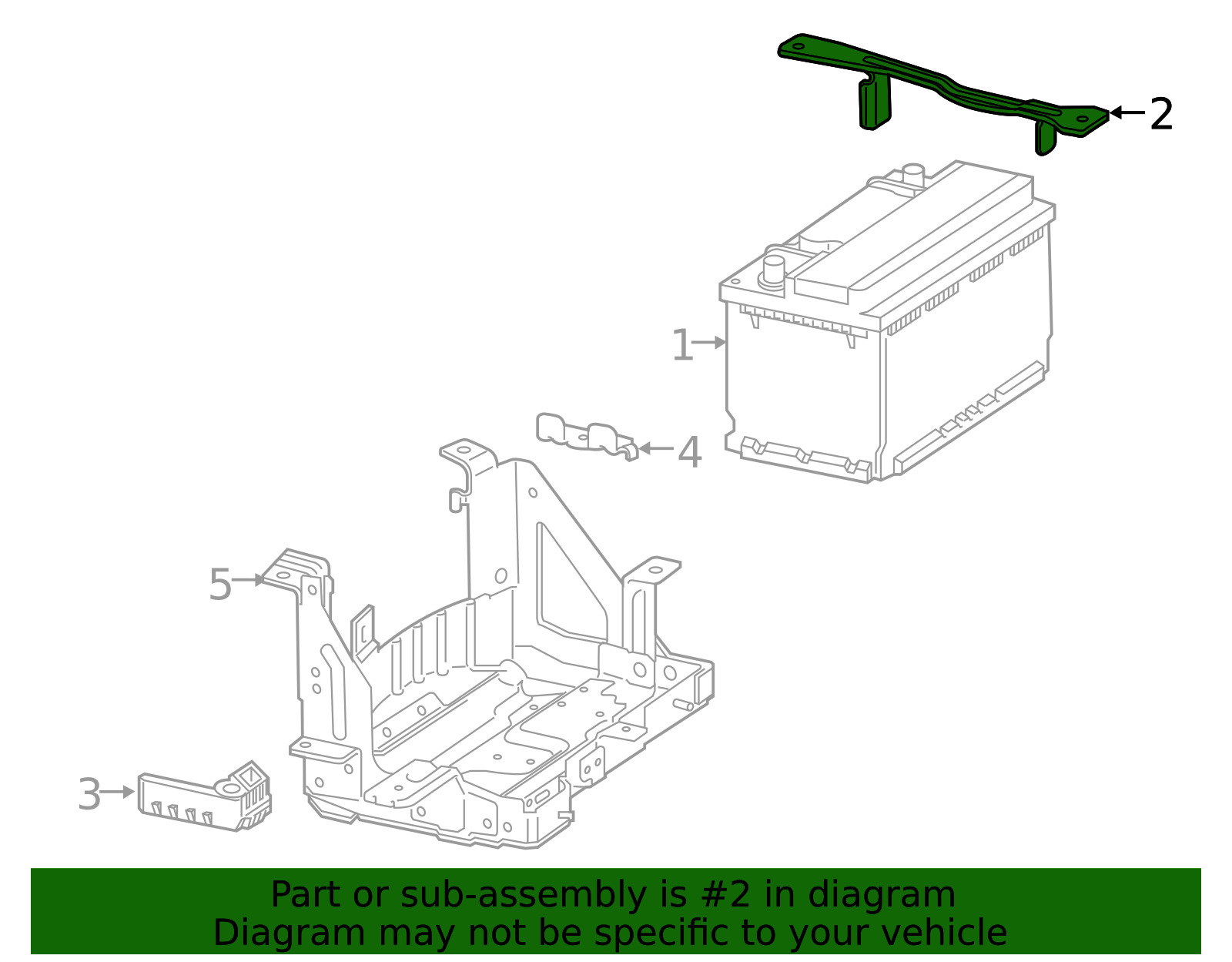 2021-2025 GM Battery Hold Down Strap 84509568 | Capital Chevy Parts