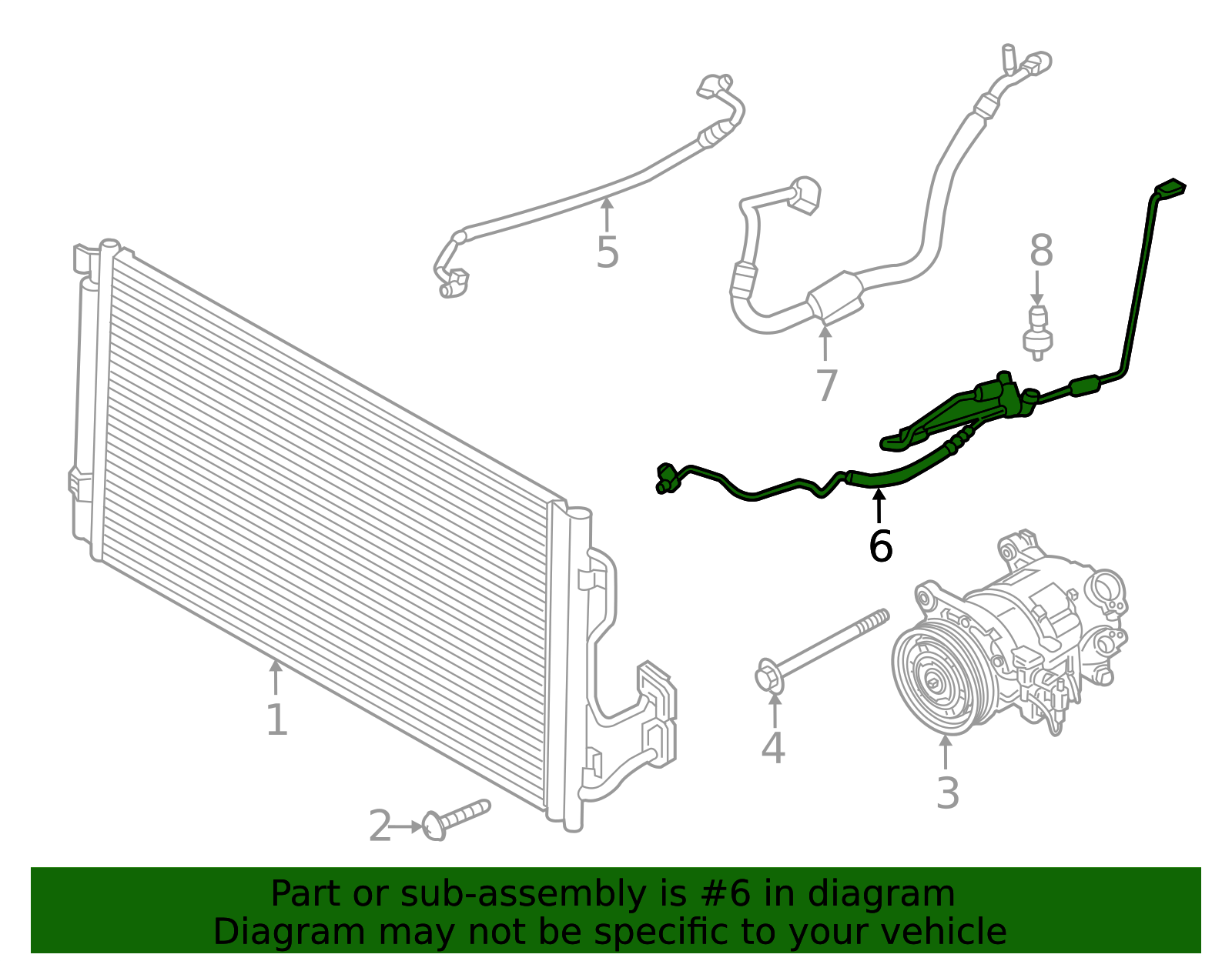2013-2021 BMW | A/C Refrigerant Liquid Hose | 64539364649 | BMW OEM ...
