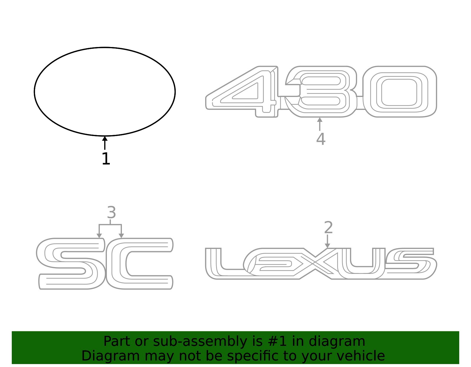 90975-02026 - High-Quality Emblem for 2002-2010 Lexus | AutoNation Parts