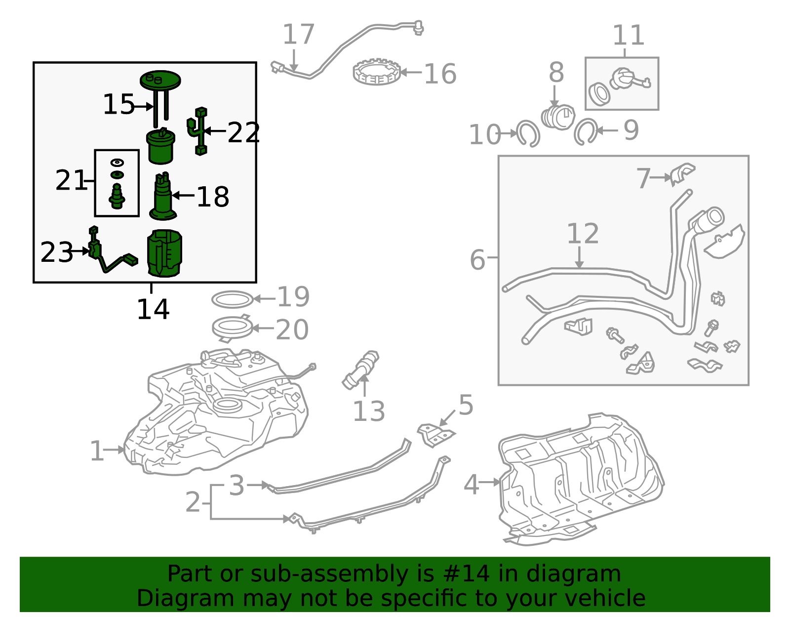 2010-2015 Lexus RX350 | Fuel Pump Assembly | 77020-0E030 | OEM Vehicle ...
