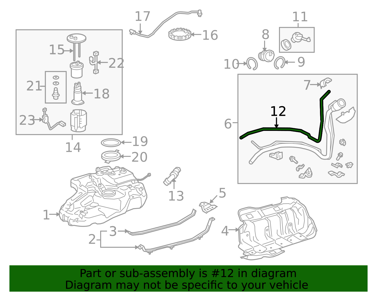 77226-0E040 - High-Quality Fuel Tank Vent Hose for 2014-2015 Lexus ...