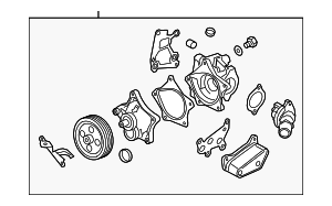 2016-2025 GM Water Pump Housing 25204308 GM | GMPartsDirect.com
