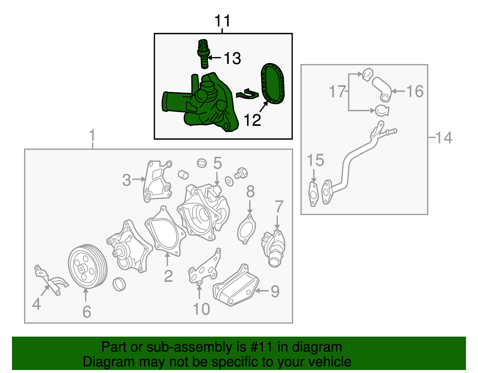 2016-2025 GM Water Outlet 12707589 | OEM Parts Quick
