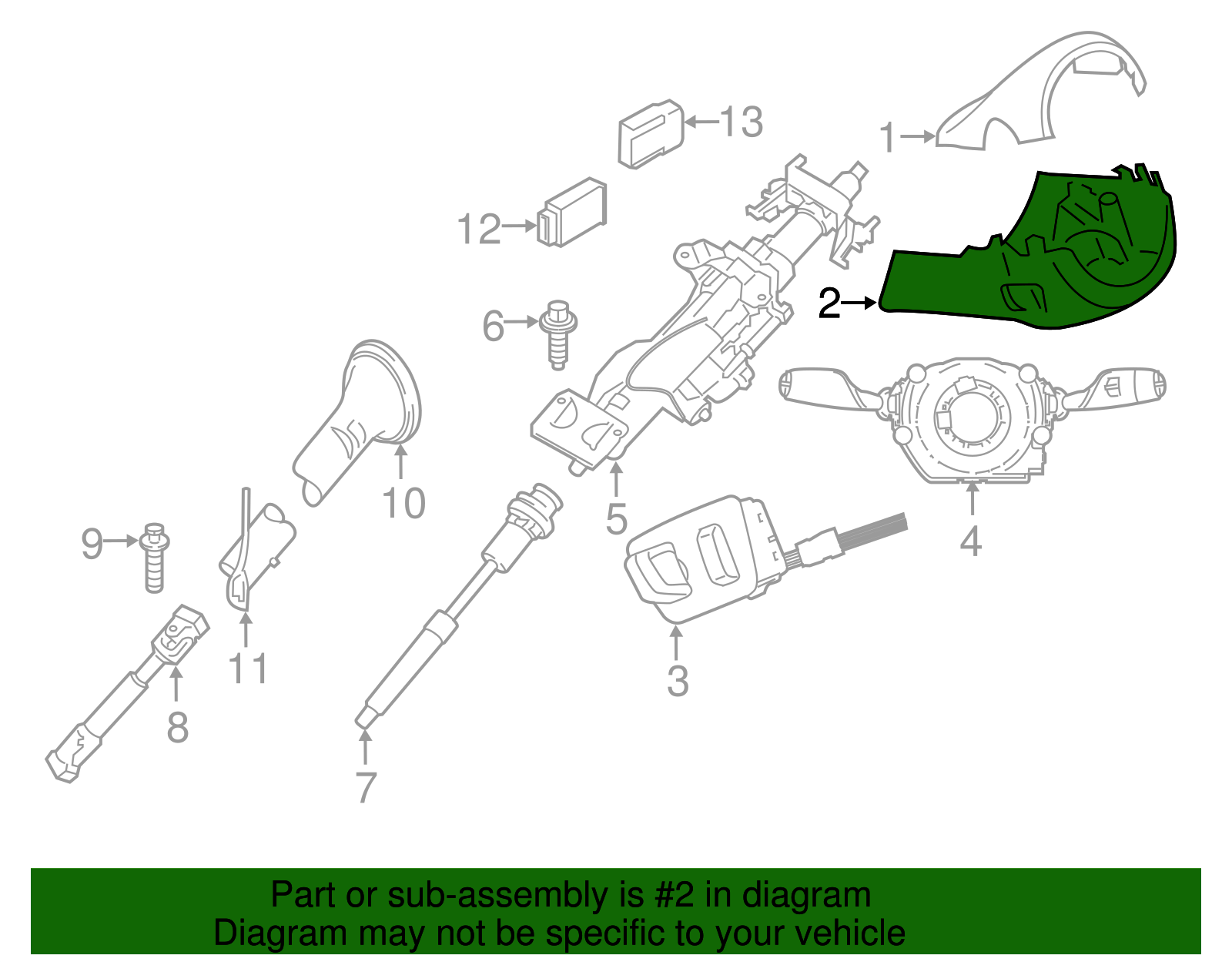 51-45-9-270-584 - 2014-2019 BMW - Lower Column Cover | BMWPartsHub