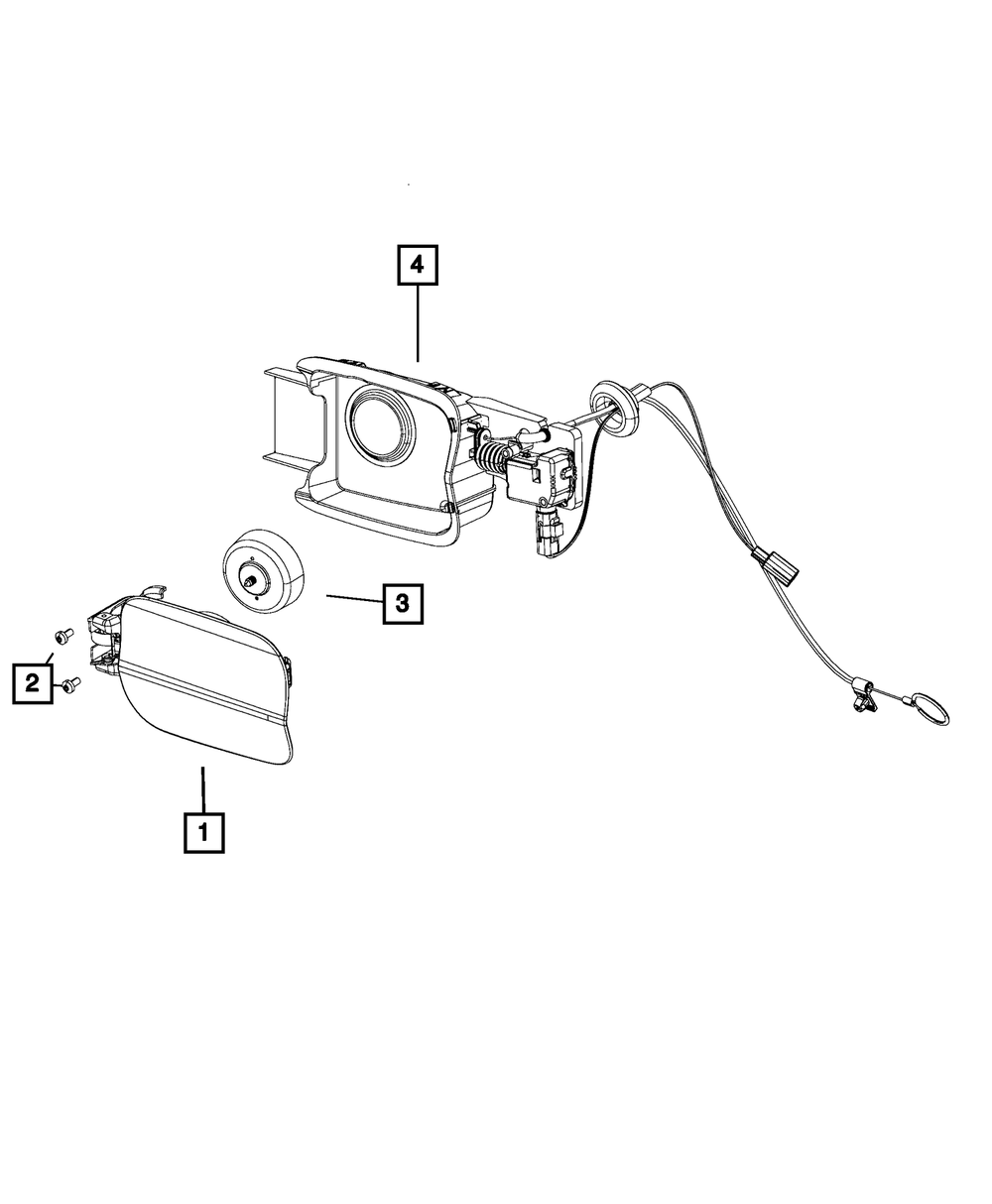 68040389AE - Fuel Fill Door The Official Mopar eStore