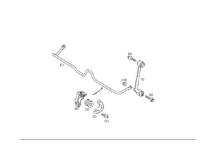 1960-2009 Mercedes-Benz Rod 203-320-07-89 | Mercedes-Benz Parts