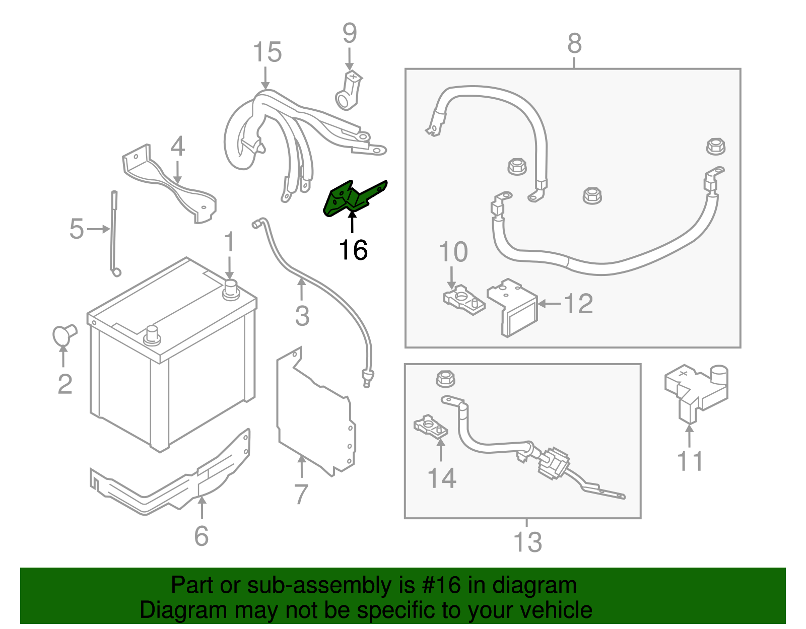 2012-2018 Infiniti Ground Cable Bracket 24230-JL00A | INFINITI OF WEST ...
