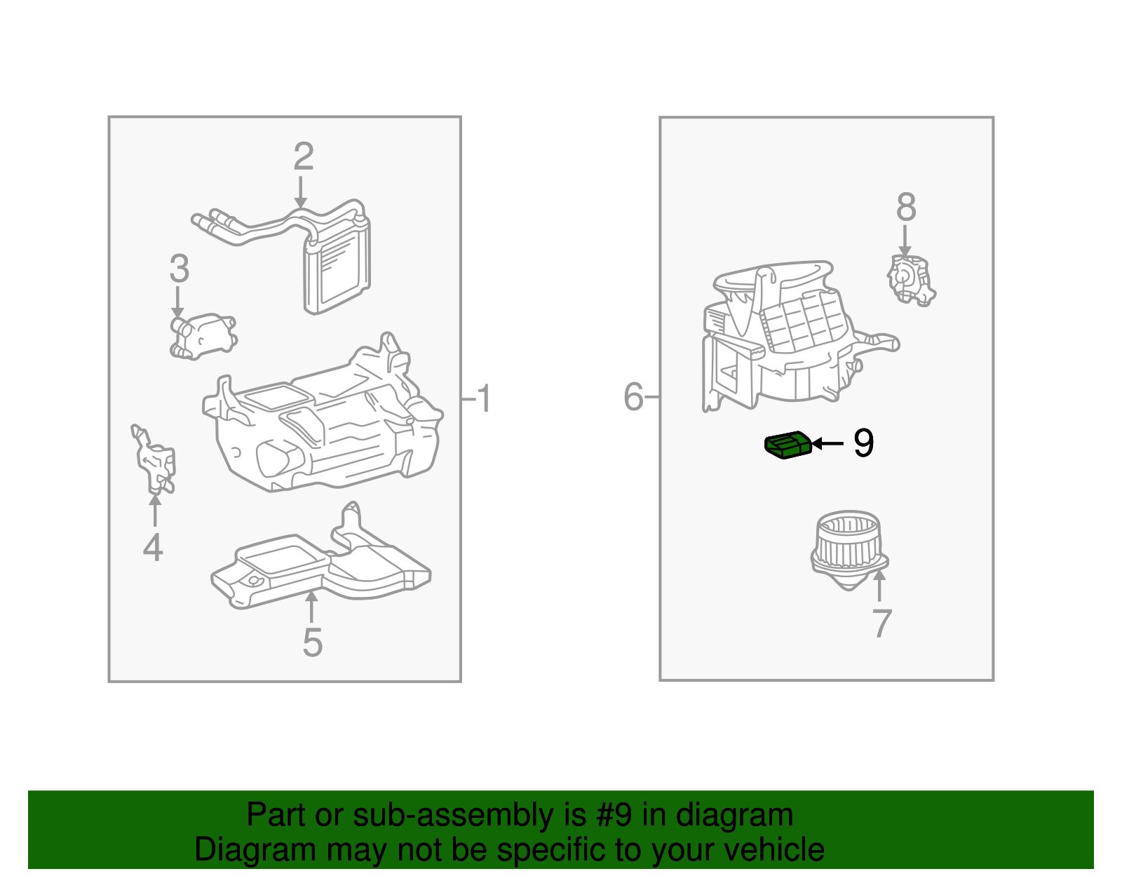 1998-2007 Toyota Land Cruiser Resistor 87165-22050 | Toyota Parts Center