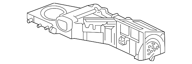 89023357 - HVAC Heater, Air Conditioning Evaporator, and Blower Module ...