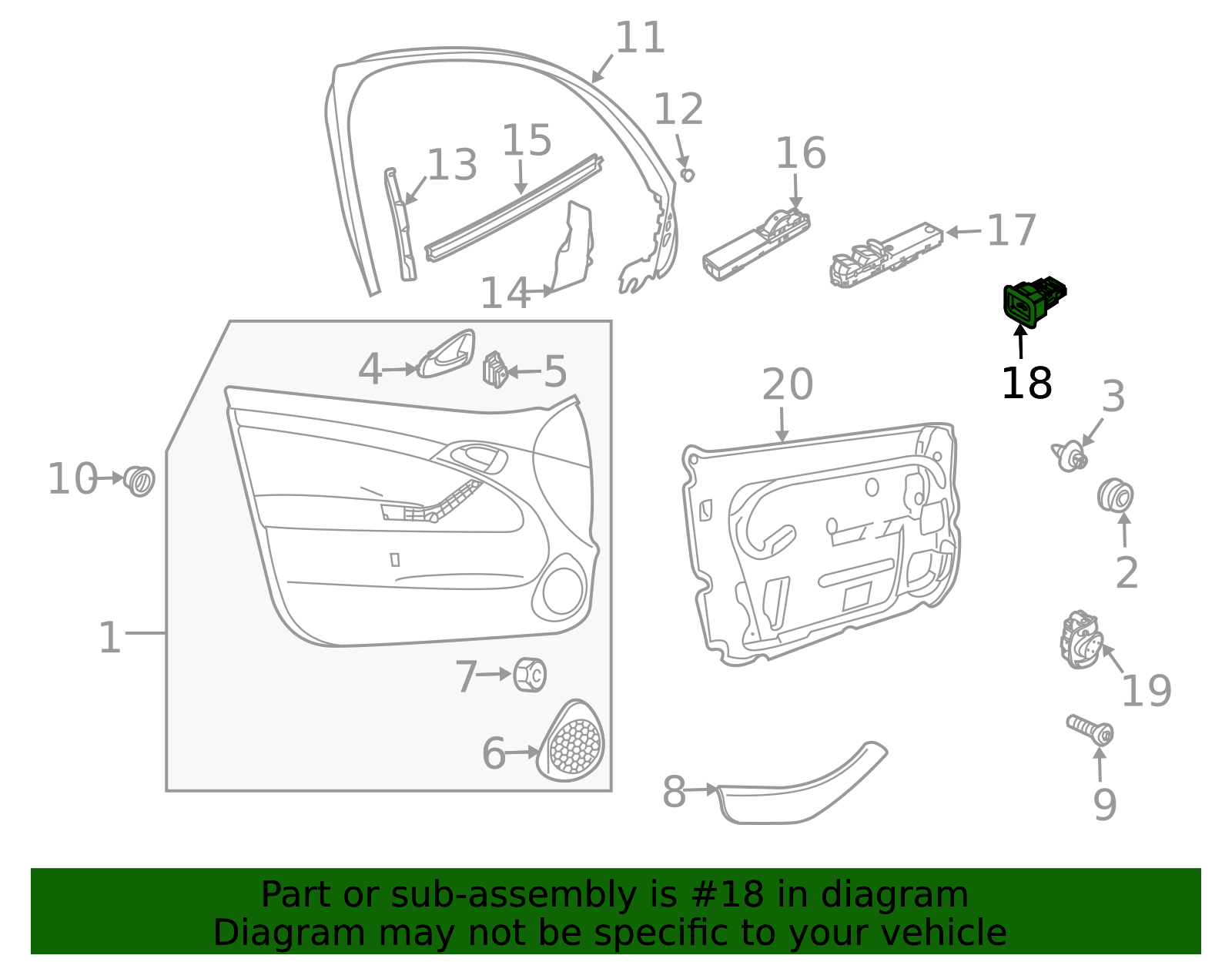 Genuine Trunk Release Switch for 2003-2011 Saab | Part# 12805287 | Over ...