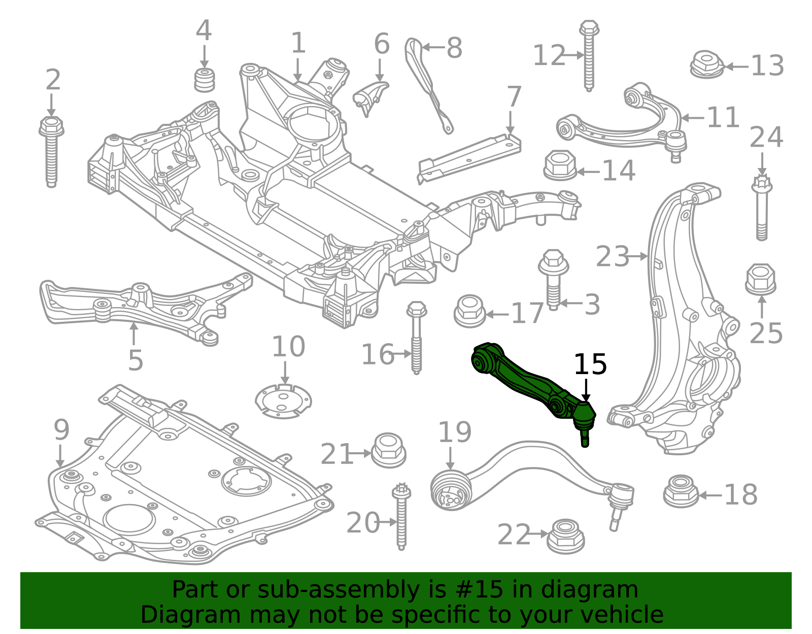 Genuine BMW 31-10-8-837-712 | Lower Control Arm | FREE Shipping on Most ...