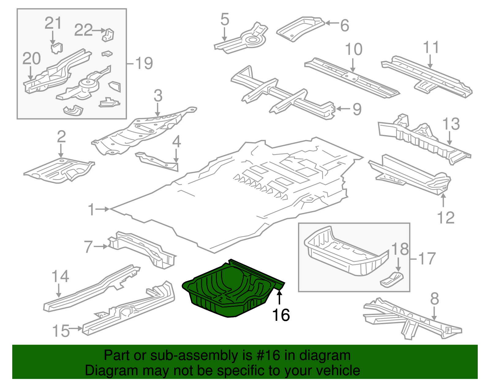 65120-TK8-A10ZZ - Inner Panel 2014-2017 Honda Odyssey | Honda Parts Online