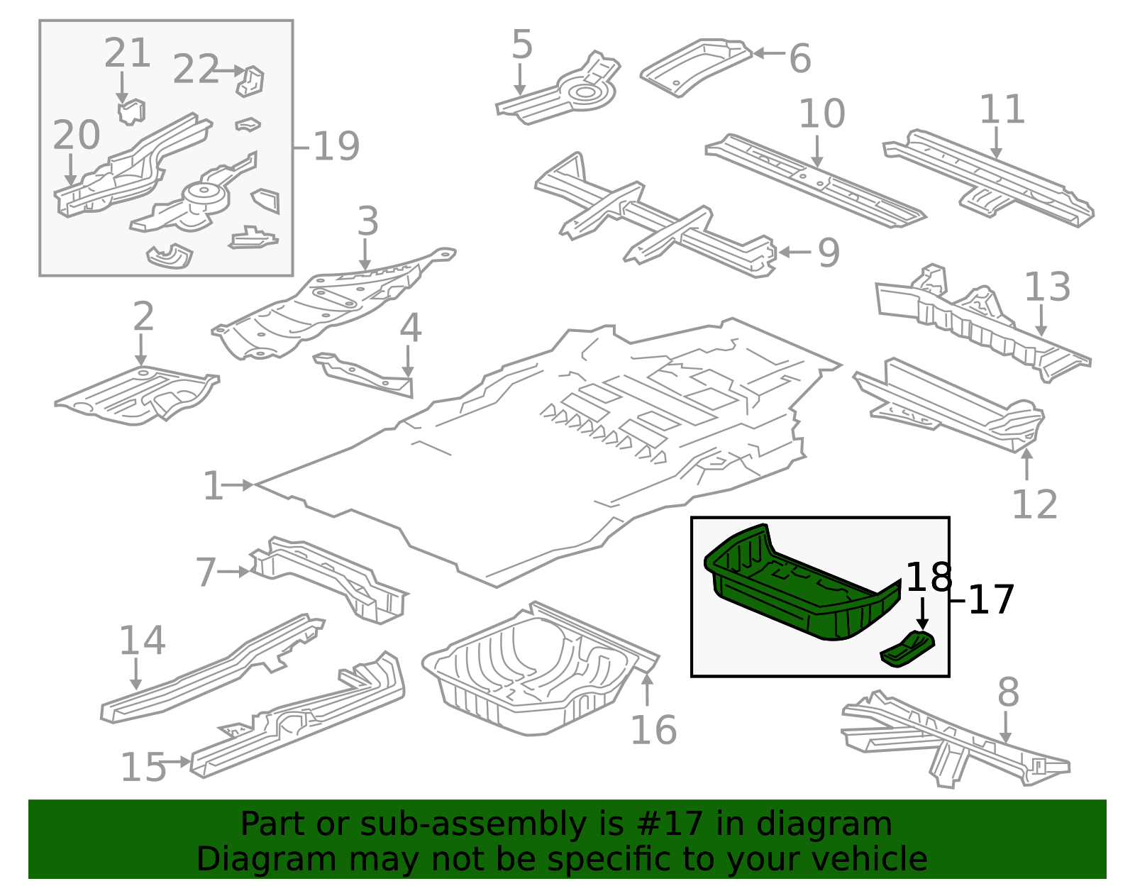 04652-TK8-305ZZ - Storage Compartment 2011-2017 Honda Odyssey | Honda ...