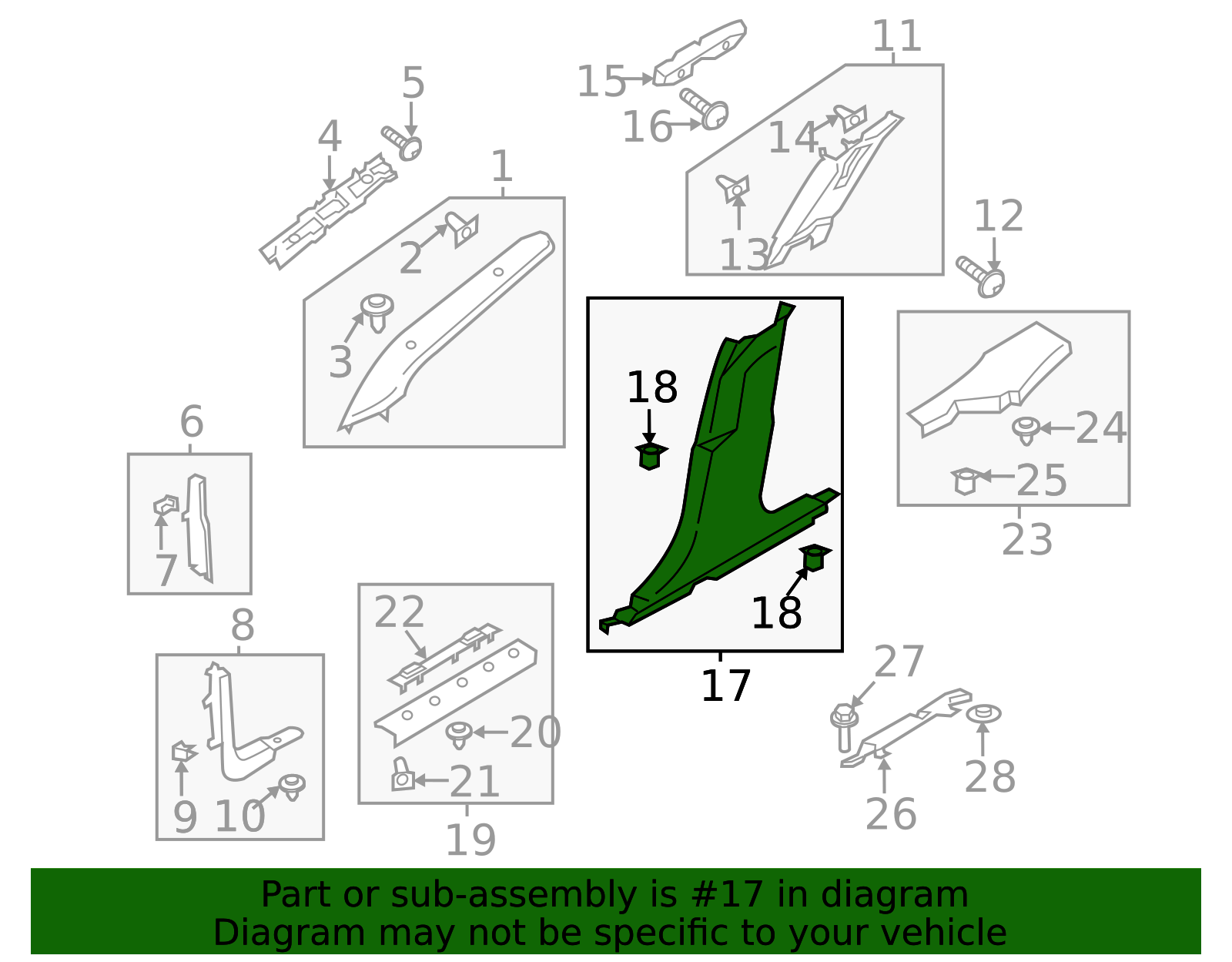 Door Pillar Trim Set - Frame Your Cabin with OEM Style | AutoNation Parts