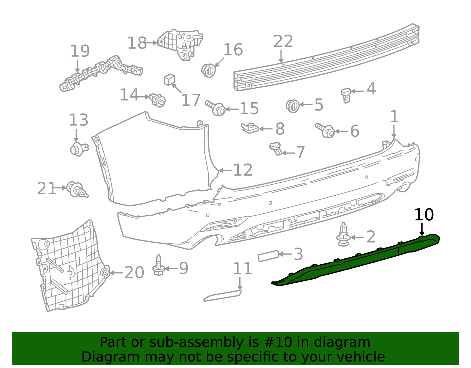 52151-0E220 - Extension Panel 2024-2025 Toyota Grand Highlander ...