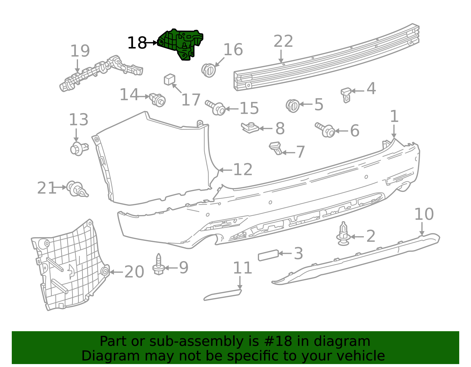2024-2025 Toyota Grand Highlander Upper Retainer 52563-0E090 | MotorMotor