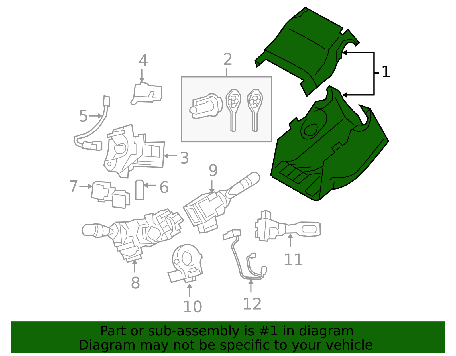 2009-2012 Toyota RAV4 Column Cover 45287-0R020-B0 | MotorMotor