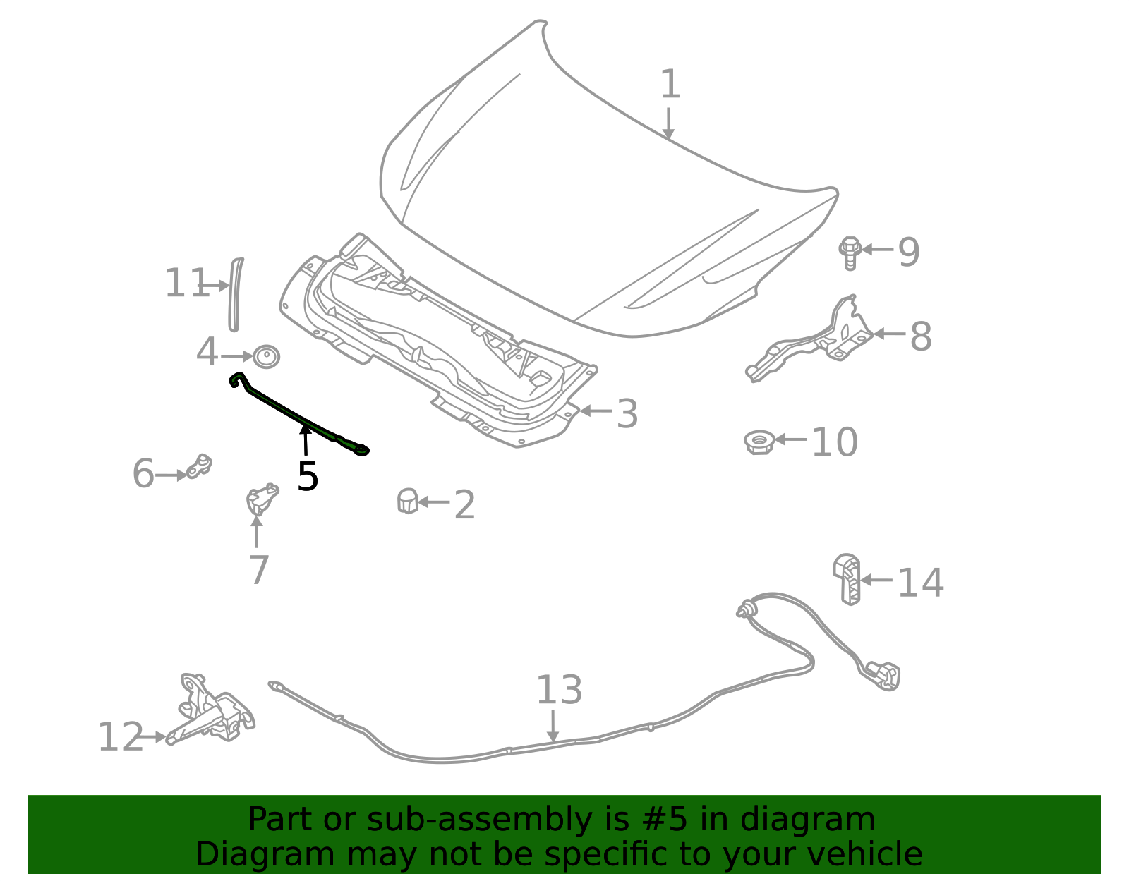 65771-6LB0A - Hood / Trunk Prop Rod 2020-2025 Nissan Sentra | Official ...