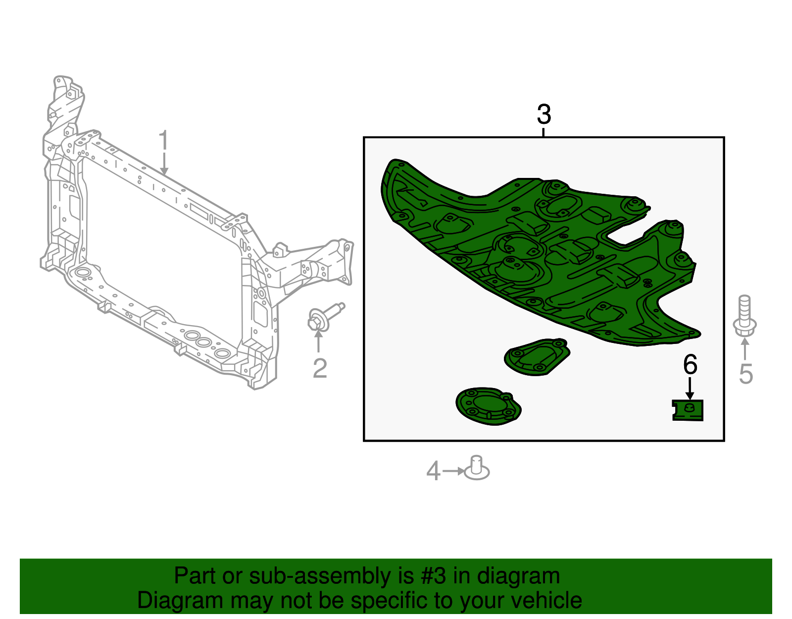 2017-2019 Kia Sportage Under Cover 29110-D9700 | OEM Parts Online