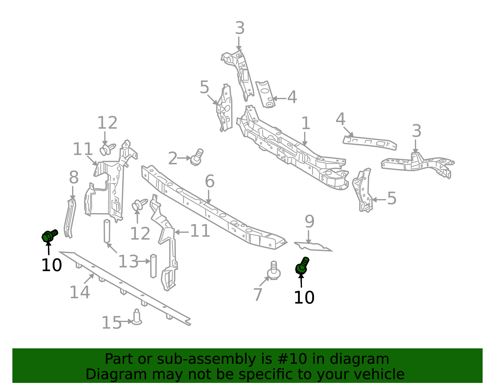 2009-2025 Nissan Outer Belt Assembly Bolt 081B7-0201A | Nissan Parts Plus