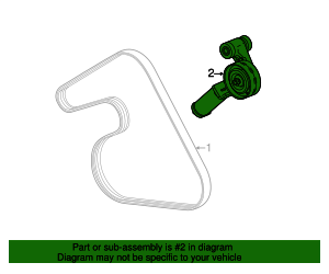 2011-2021 GM Drive Belt Tensioner 25195388 | Payne Weslaco Motors GMC Parts