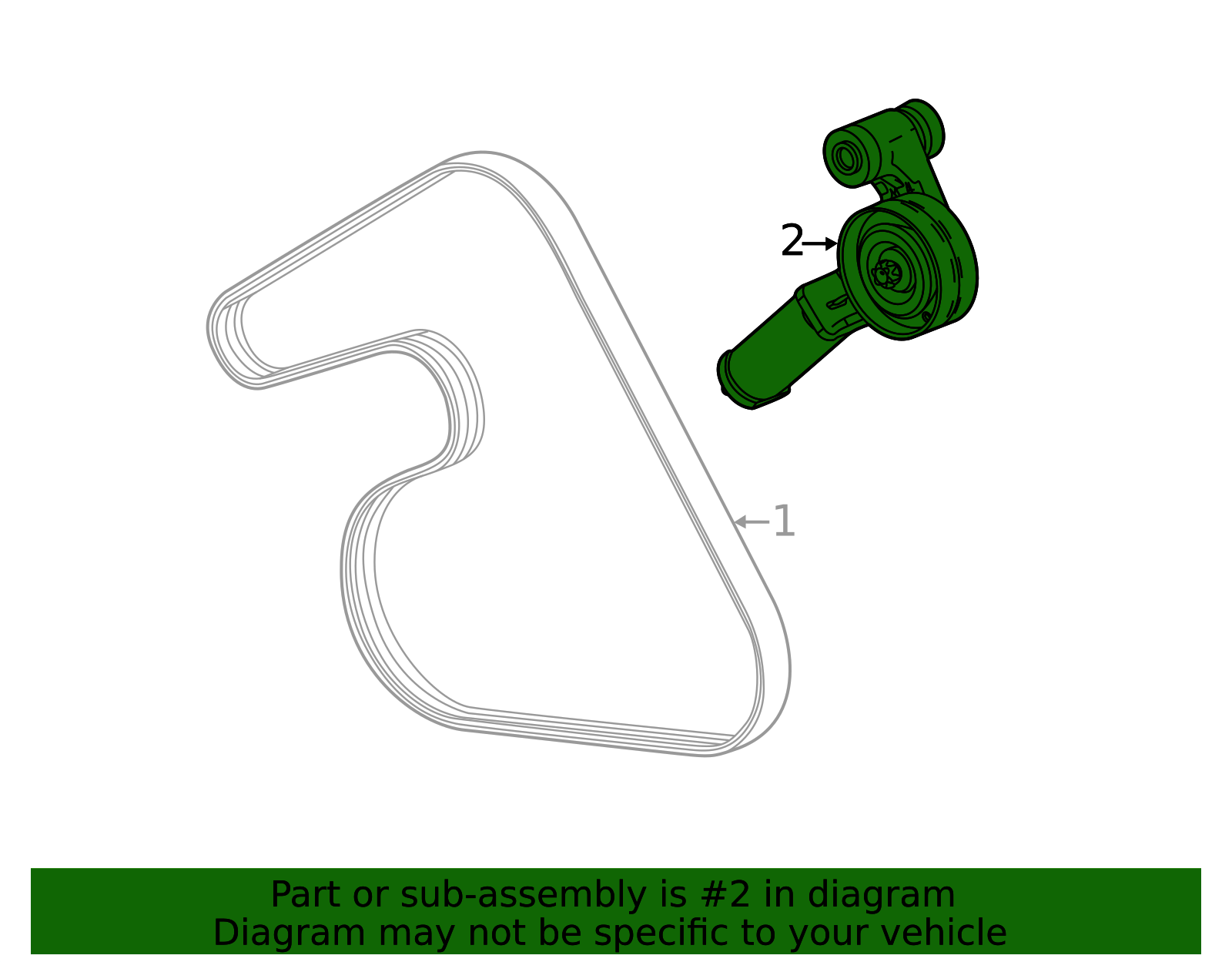 2011-2021 GM Drive Belt Tensioner 25195388 | Payne Weslaco Motors GMC Parts