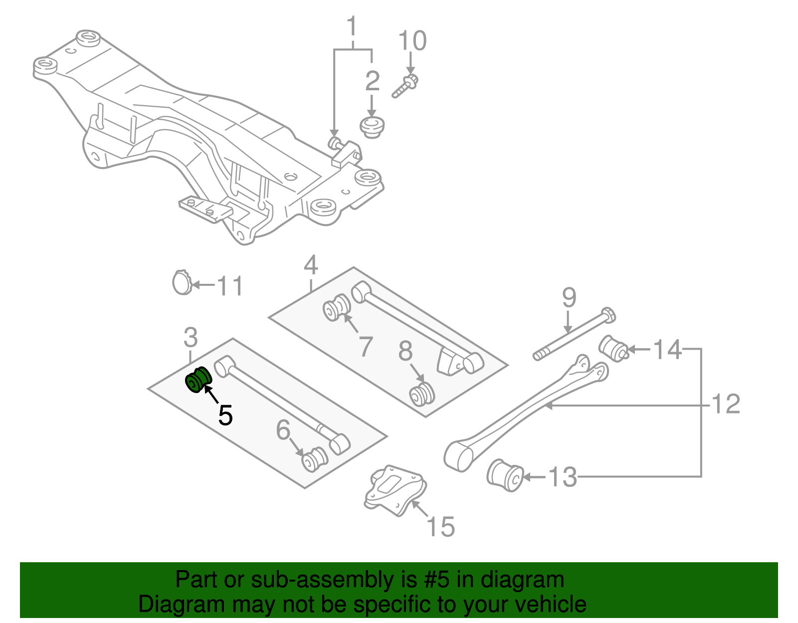 1990-2007 Subaru Bushing 20251AA010 | Subaru Parts Guys
