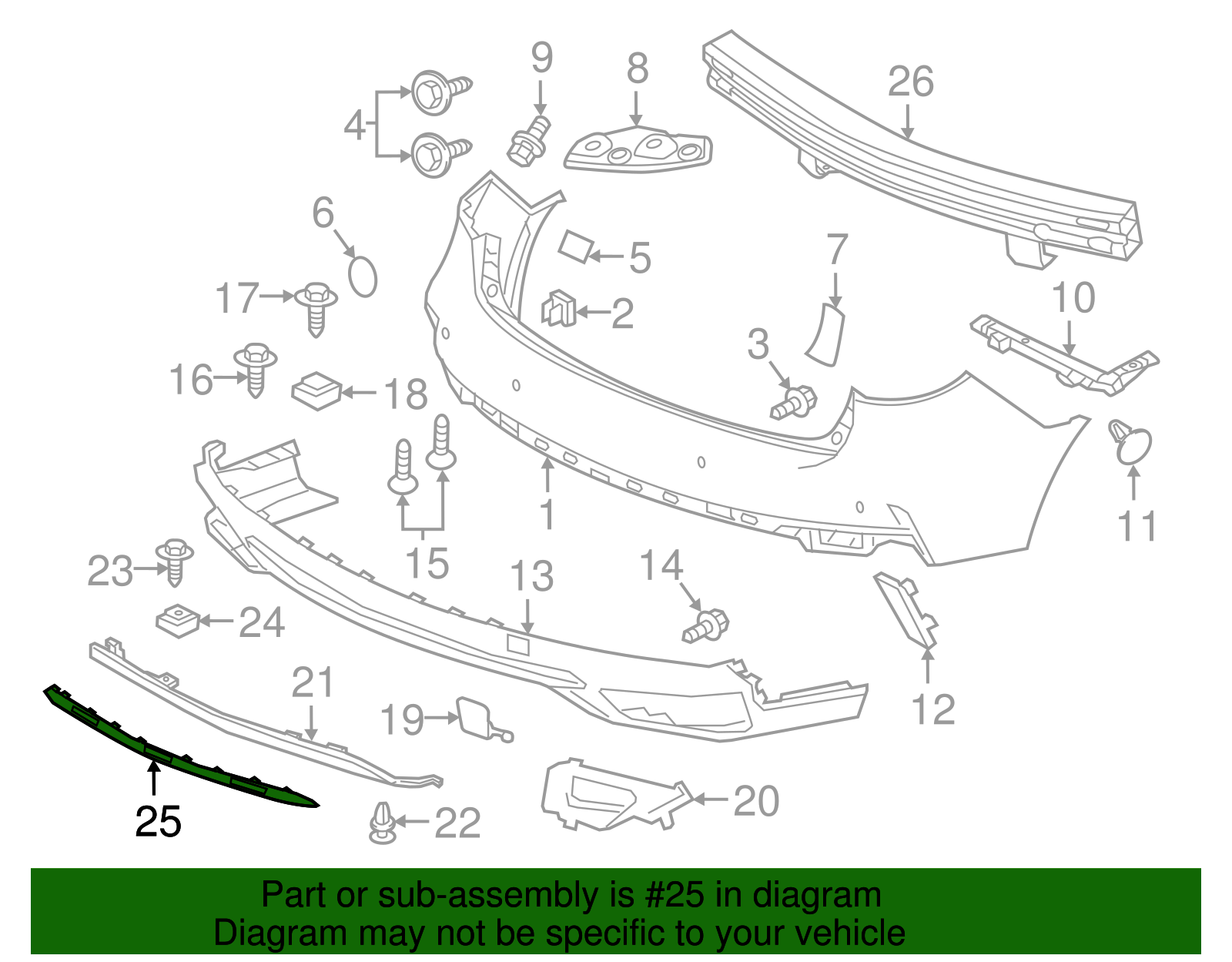 Original Skid Strip for 2017-2020 Acura MDX | OEM Part# 71503-TZ5-A00 ...
