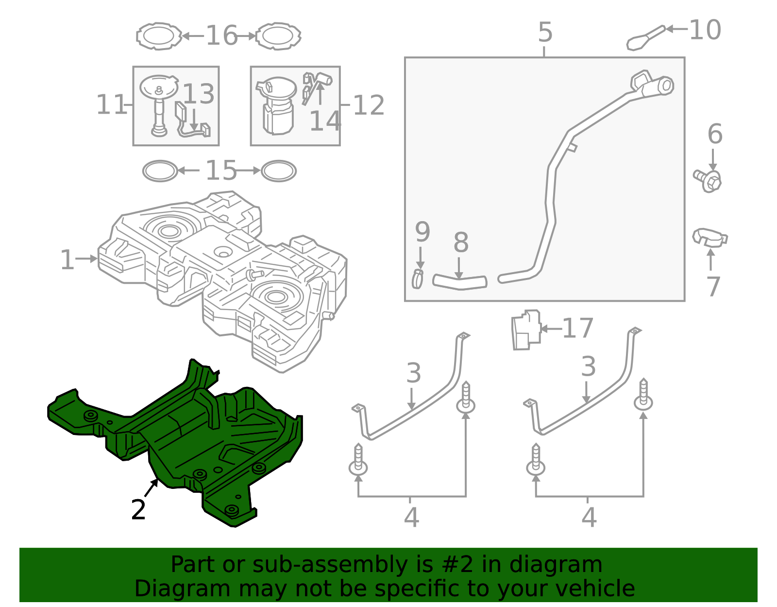 Fuel Tank Shield | K2GZ-9B007-B | Walls' Ford Parts