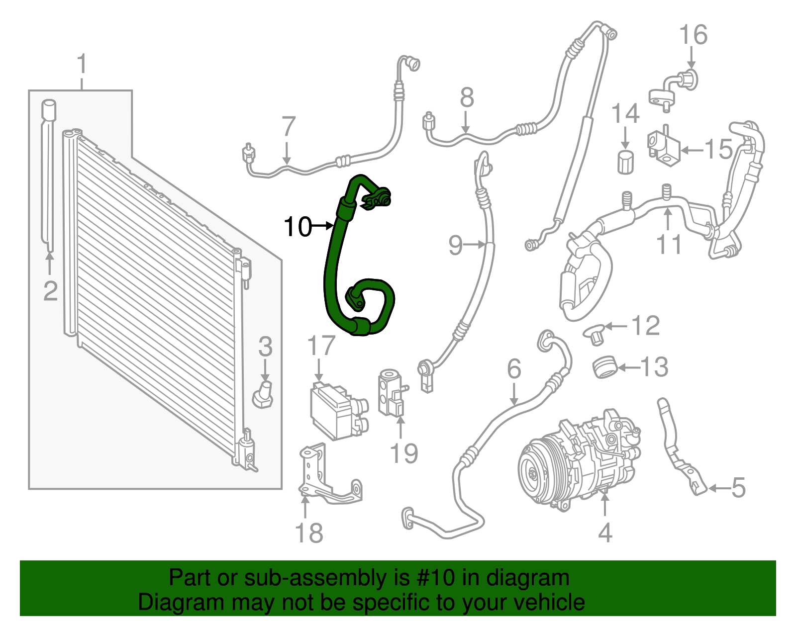 205-830-62-01 - Suction Line 2015-2019 Mercedes-Benz | Mercedes-Benz ...