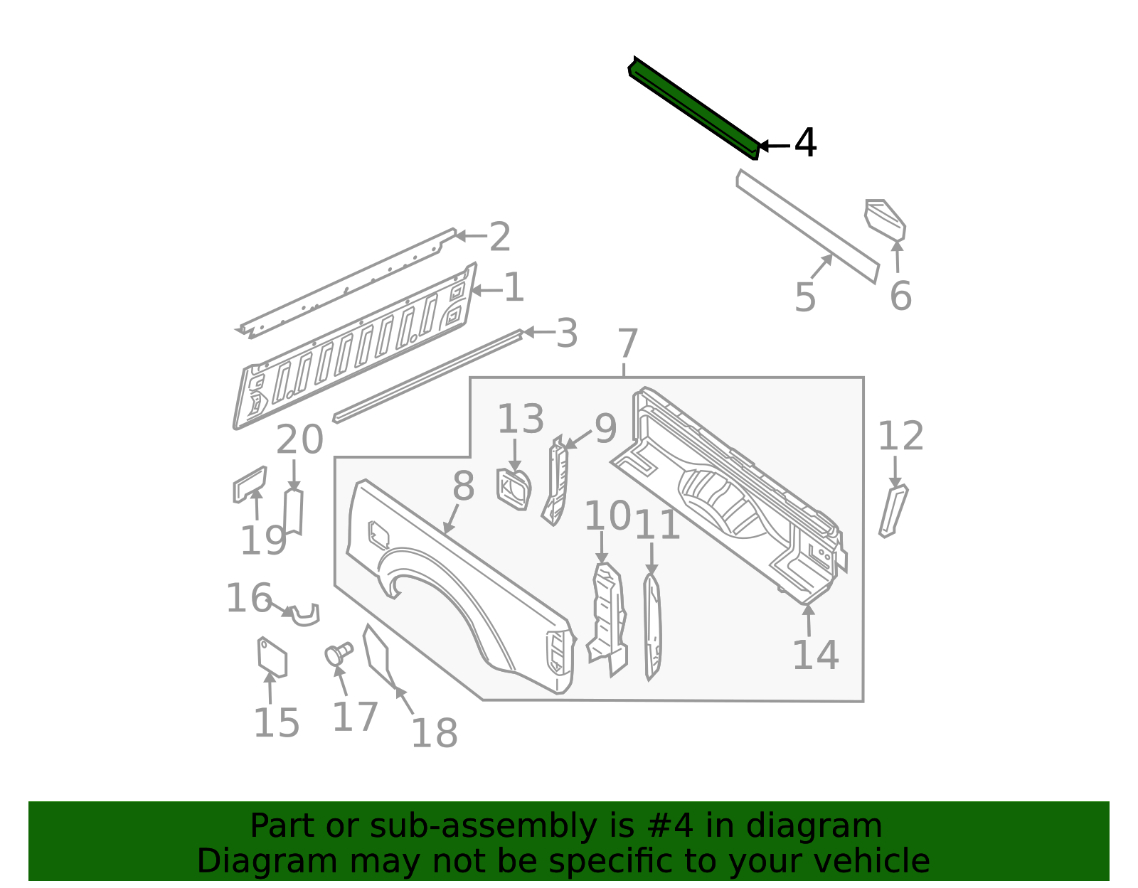 93390-EA800 - Front Track - 2005-2019 Nissan Frontier | Nissan OEM ...