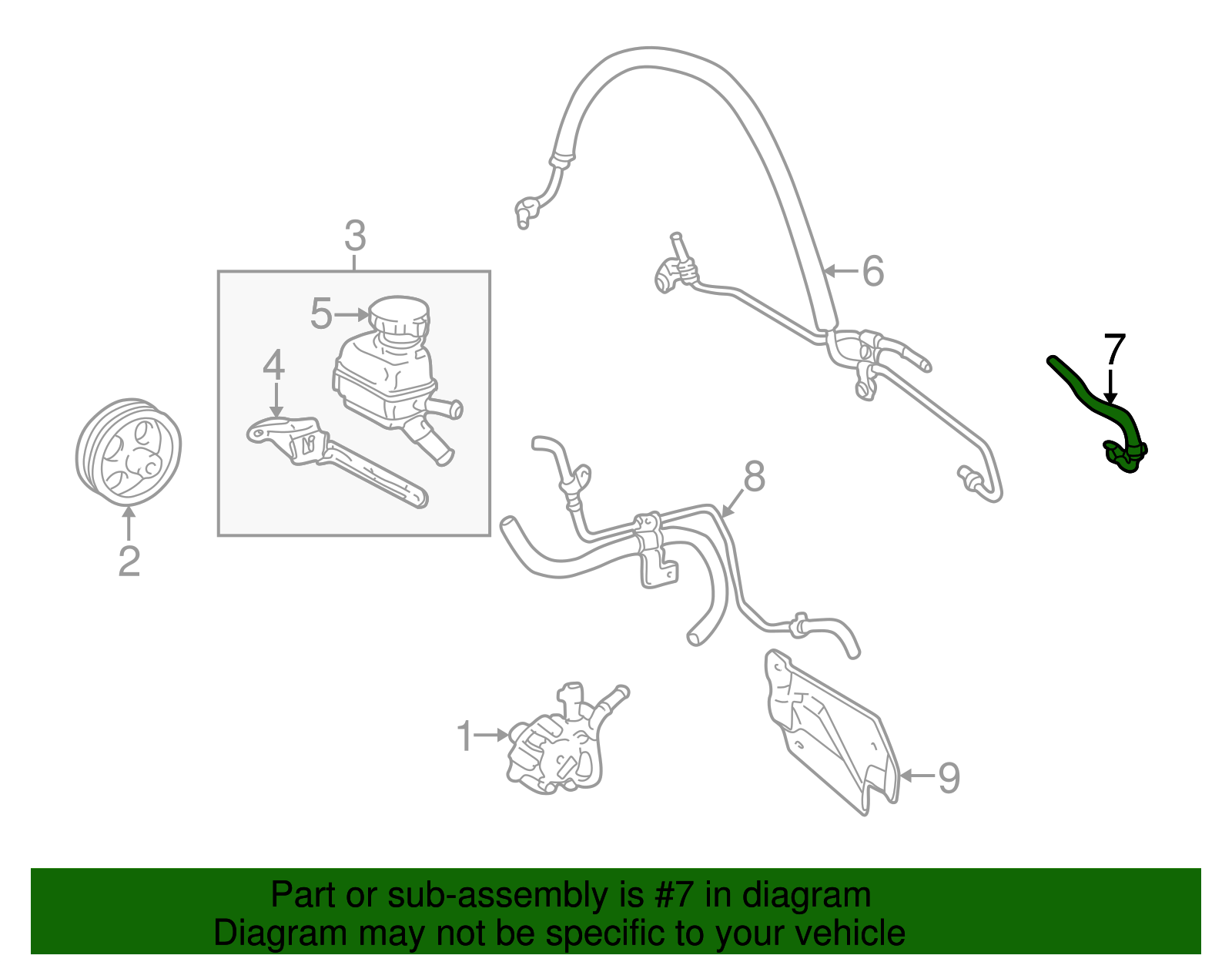 Genuine Toyota Return Hose part# 44406-02010 for 1998-2002 Toyota ...