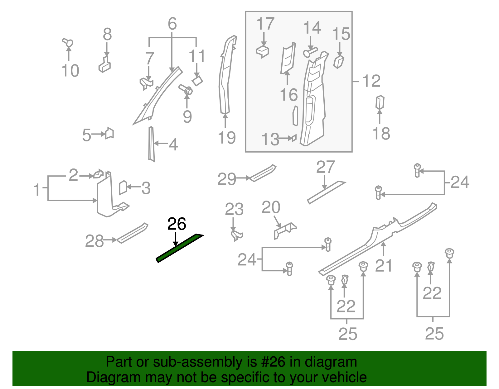 4L0-853-656-4PK - Front Trim 2007-2015 Audi Q7 | Audi OEM Parts Guy