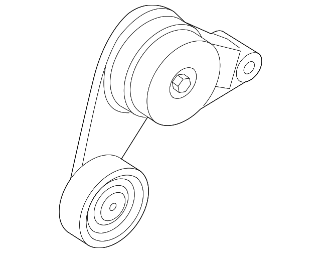 25281-2E350 - Hyundai Serpentine Tensioner 2014-2021 Hyundai ...